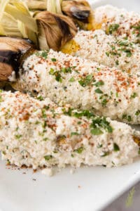 Elotes (Grilled Mexican Corn on the Cob) Street-Vendor Style