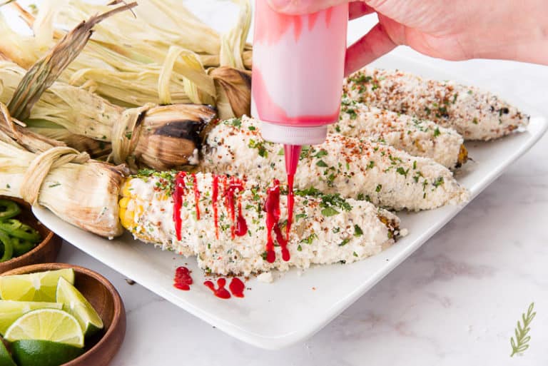 Elotes (Grilled Mexican Corn on the Cob) Street-Vendor Style