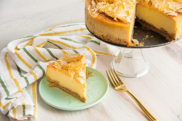 Honey Cheesecake with Baklava Crust - Sense & Edibility