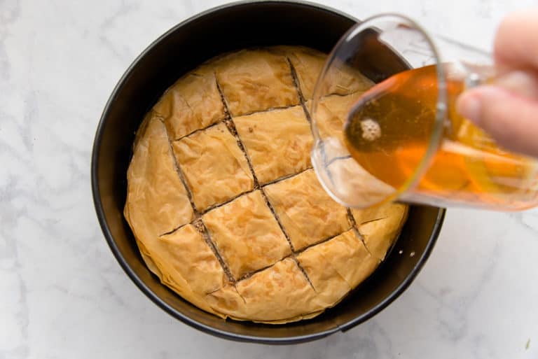 Honey Cheesecake with Baklava Crust - Sense & Edibility