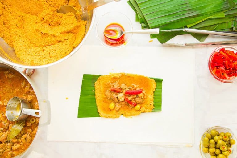Pasteles Puertorriqueños (Root Vegetable Meat Patties)