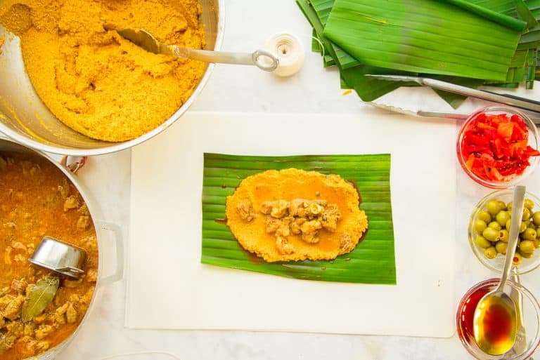 Pasteles Puertorriqueños (Root Vegetable Meat Patties)