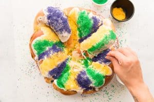Festive King Cake for Mardi Gras - Sense & Edibility