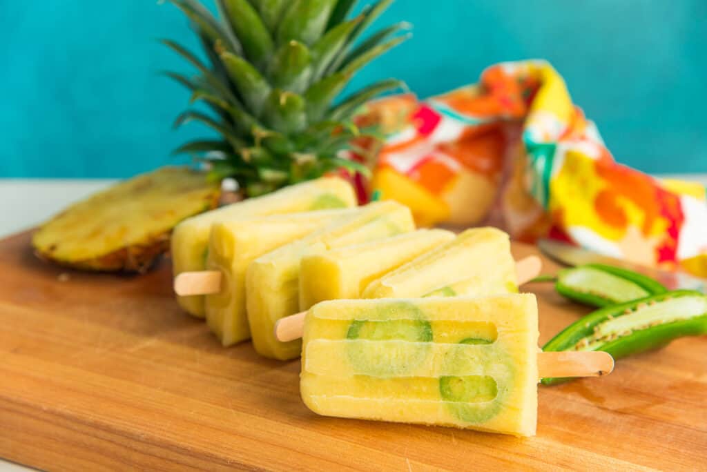 Spicy Pineapple Paletas