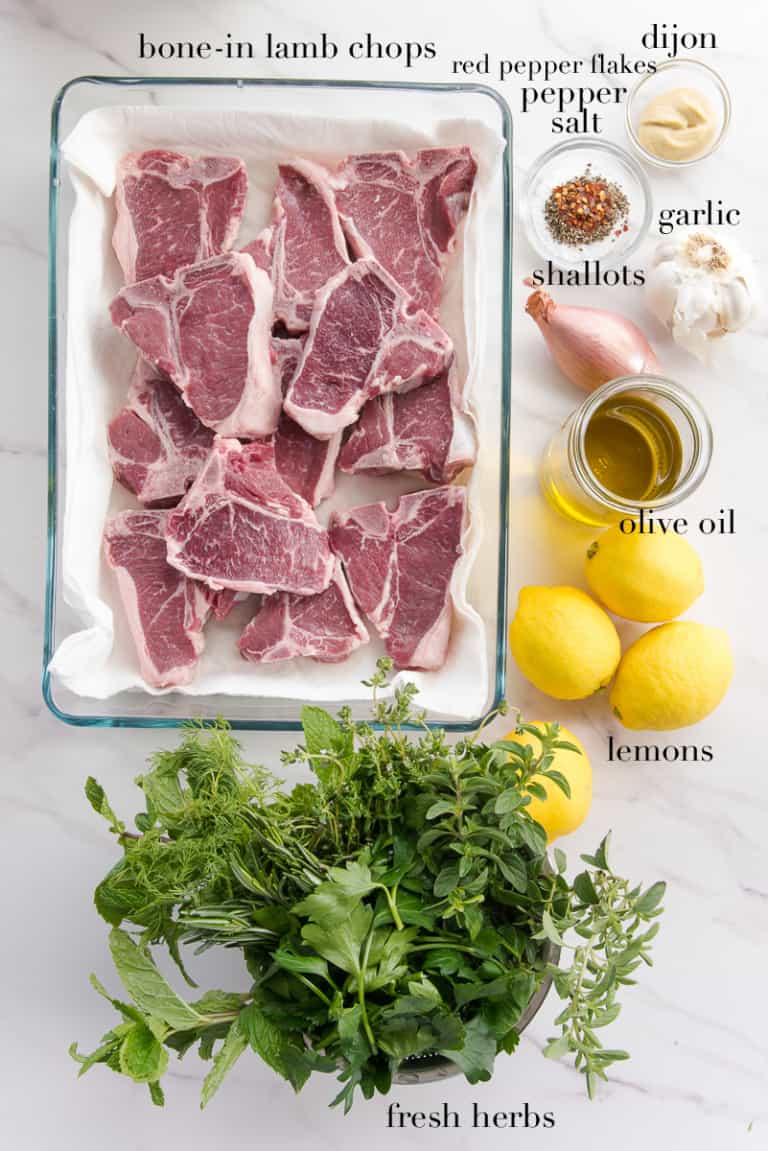 Garlic Herb Grilled Lamb Chops - Sense & Edibility