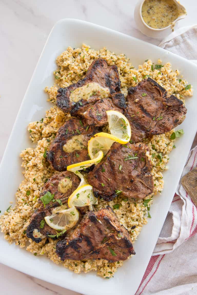 Garlic Herb Grilled Lamb Chops - Sense & Edibility