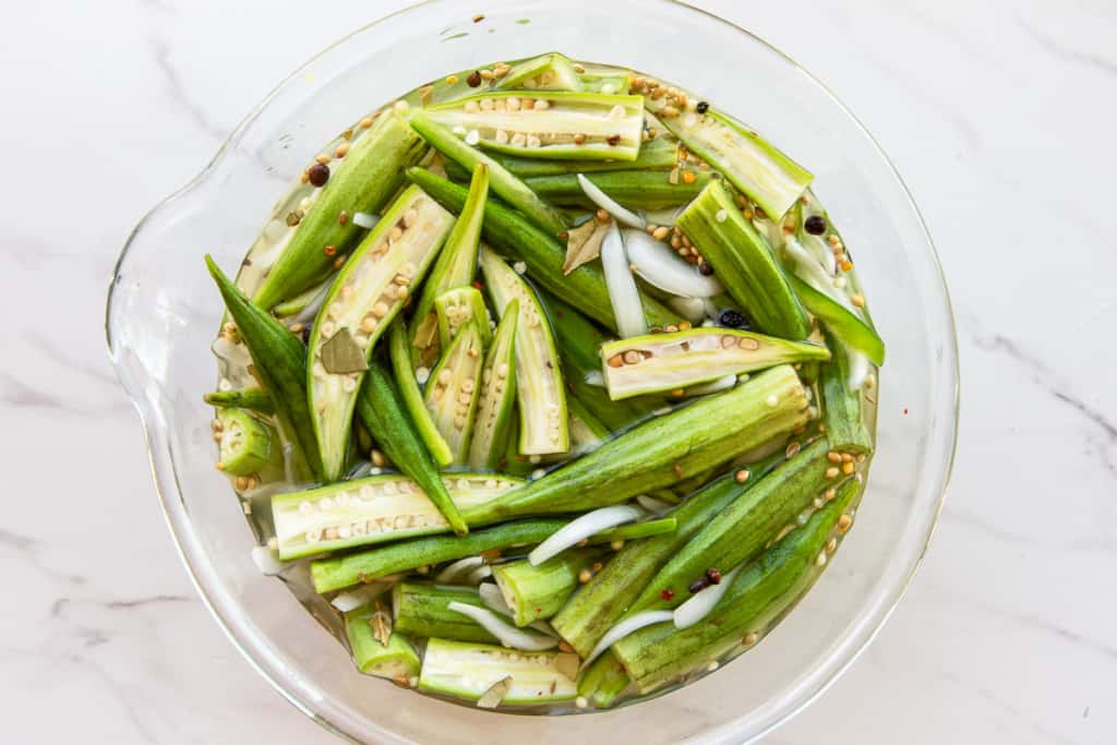 Spicy Pickled Okra - Sense & Edibility