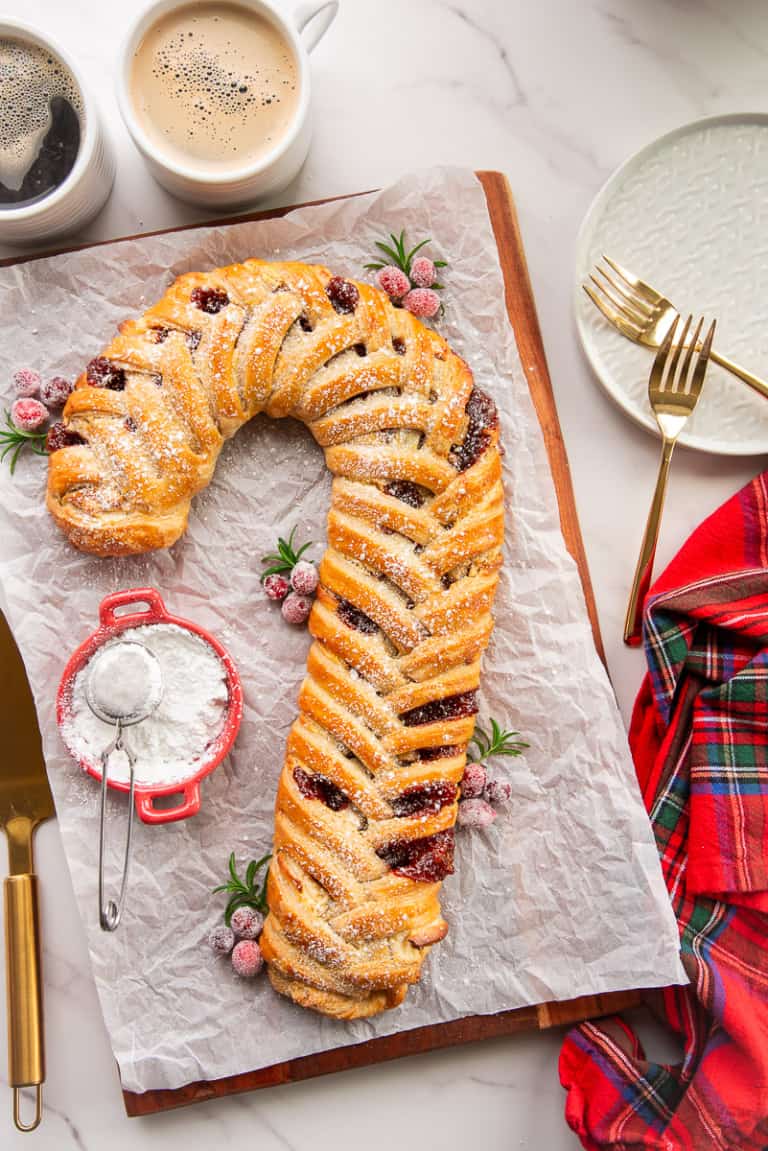 Guava Cream Cheese Candy Cane Pastry - Sense & Edibility