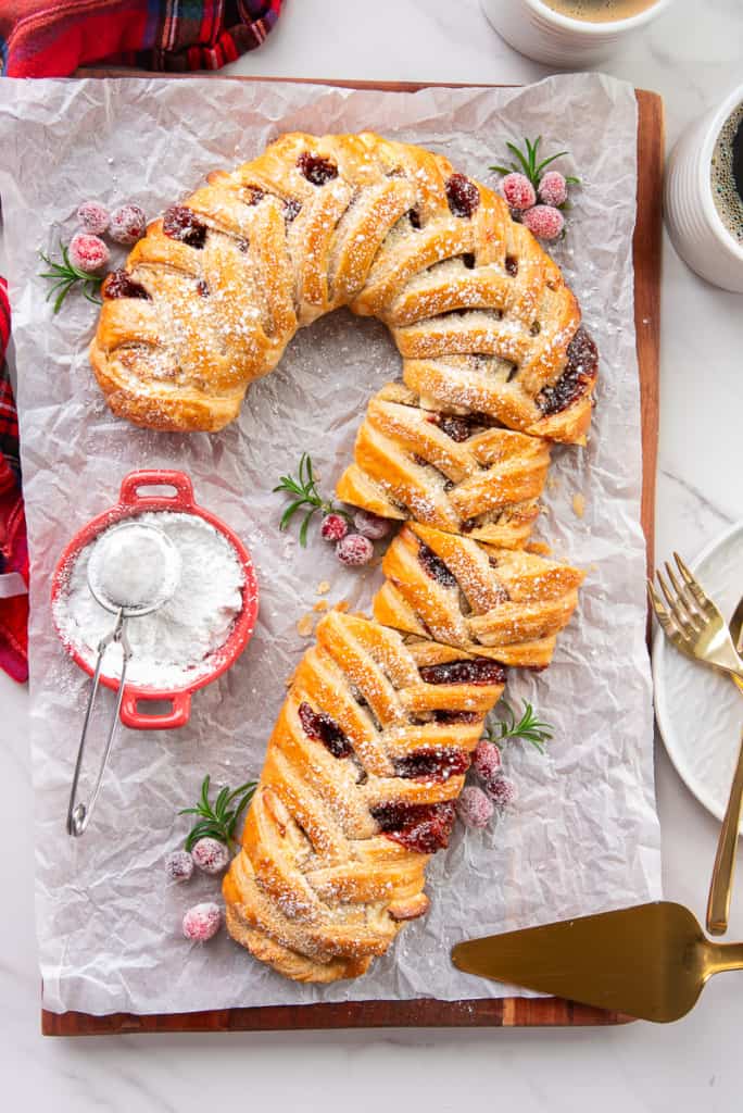 Guava Cream Cheese Candy Cane Pastry - Sense & Edibility